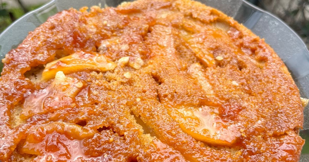 Torta Invertida De Avena Y Manzana 🍎 Receta de Anabelle 🩷- Cookpad