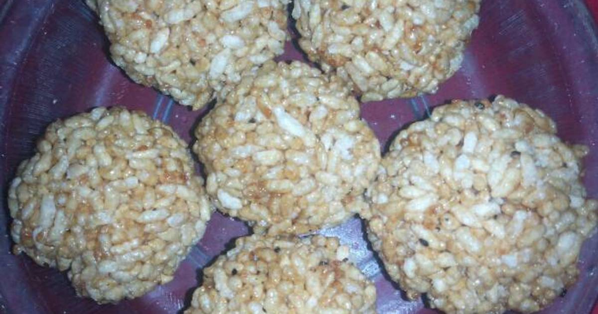 Puffed rice flakes ladoo Recipe by Vanika Agrawal - Cookpad