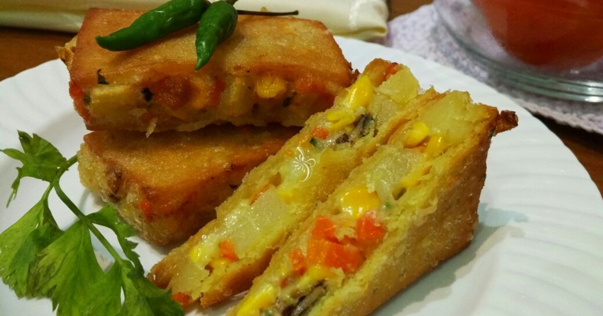 Resep Crackers Isi Ragout (Saltcheese Gabin) oleh Arista Hilman - Cookpad