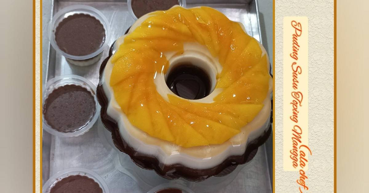 117 resep pudding susu nutrijell rasa mangga toping mangga enak dan ...