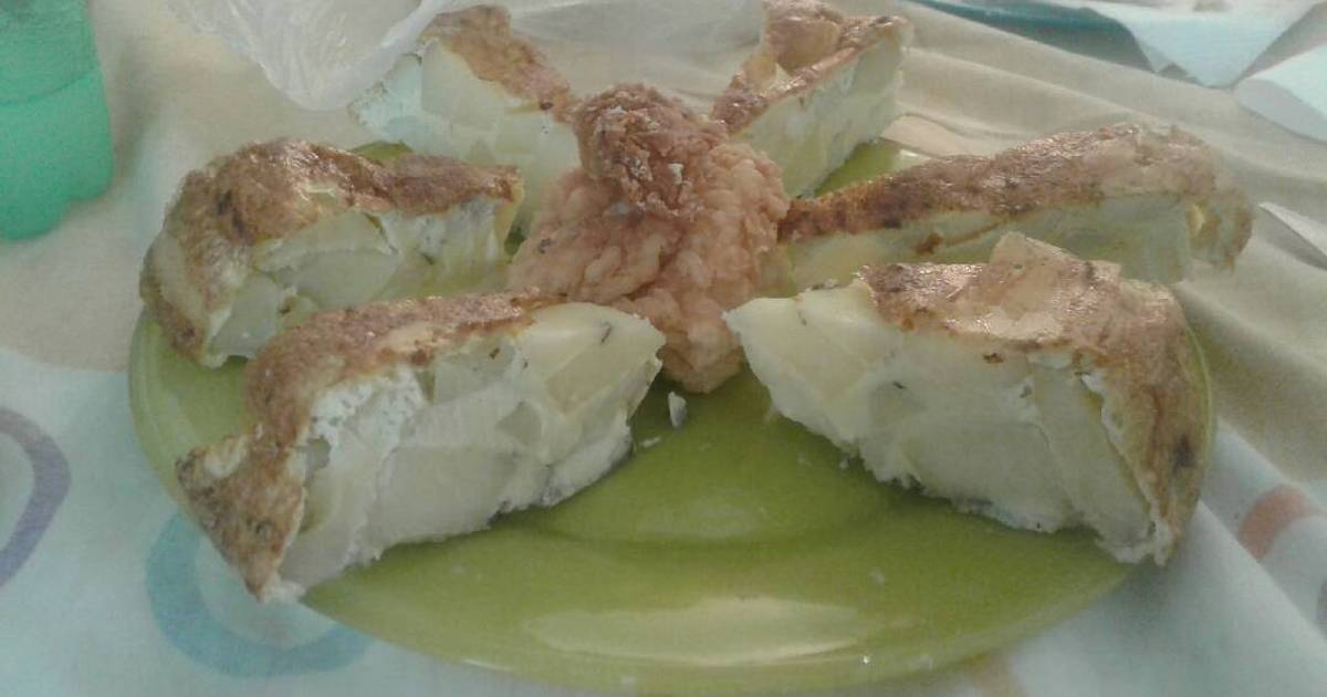 Tortilla de papa Receta de Cami Brito- Cookpad