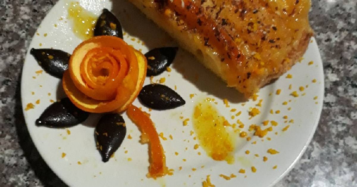 Torta de naranja invertida Receta de Carolina Olivera G.- Cookpad