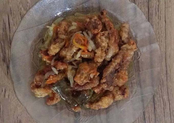 Resep Fried pork lemon sauce oleh Yuliana Syahlendra - Cookpad