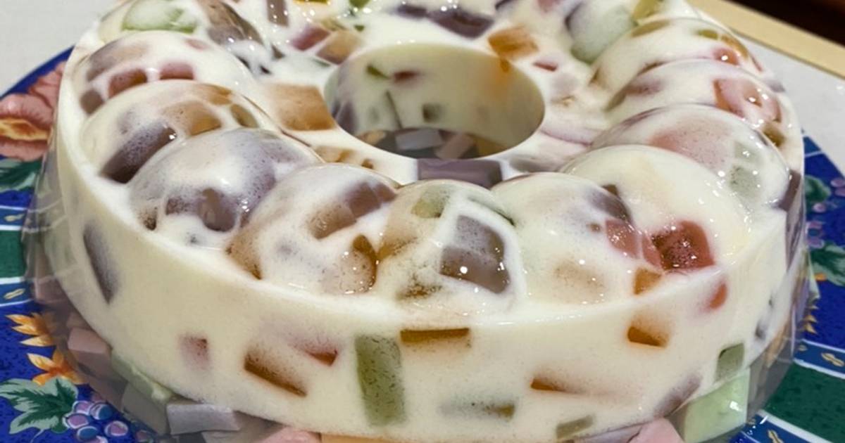 35 resep puding anggur mozaik strawberry enak dan mudah - Cookpad