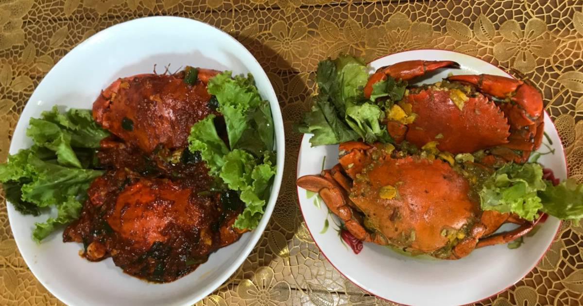 Resep Kepiting telur asin pedas manis & Kepiting telur asin gurih ...
