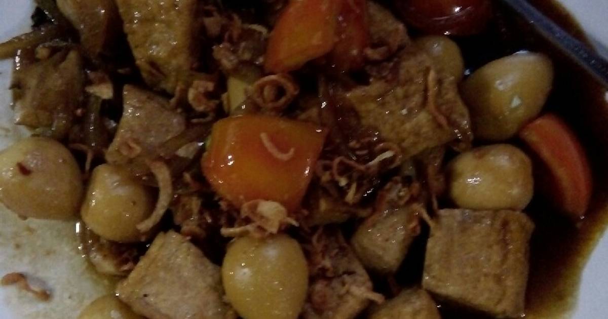 Resep Semur tahu telur puyuh oleh Mimi Siska - Cookpad