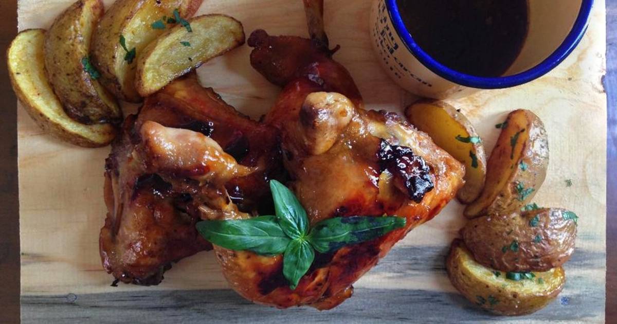 Resep Honey glazed roasted chicken oleh Mrs Culprit - Cookpad