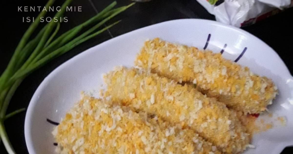 Resep Nugget kentang mie isi sosis oleh Aisyah wan - Cookpad