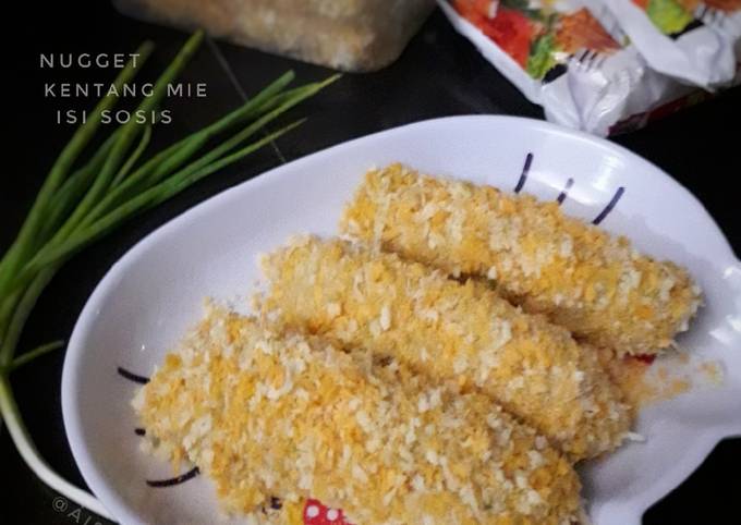 Resep Nugget kentang mie isi sosis oleh Aisyah wan - Cookpad