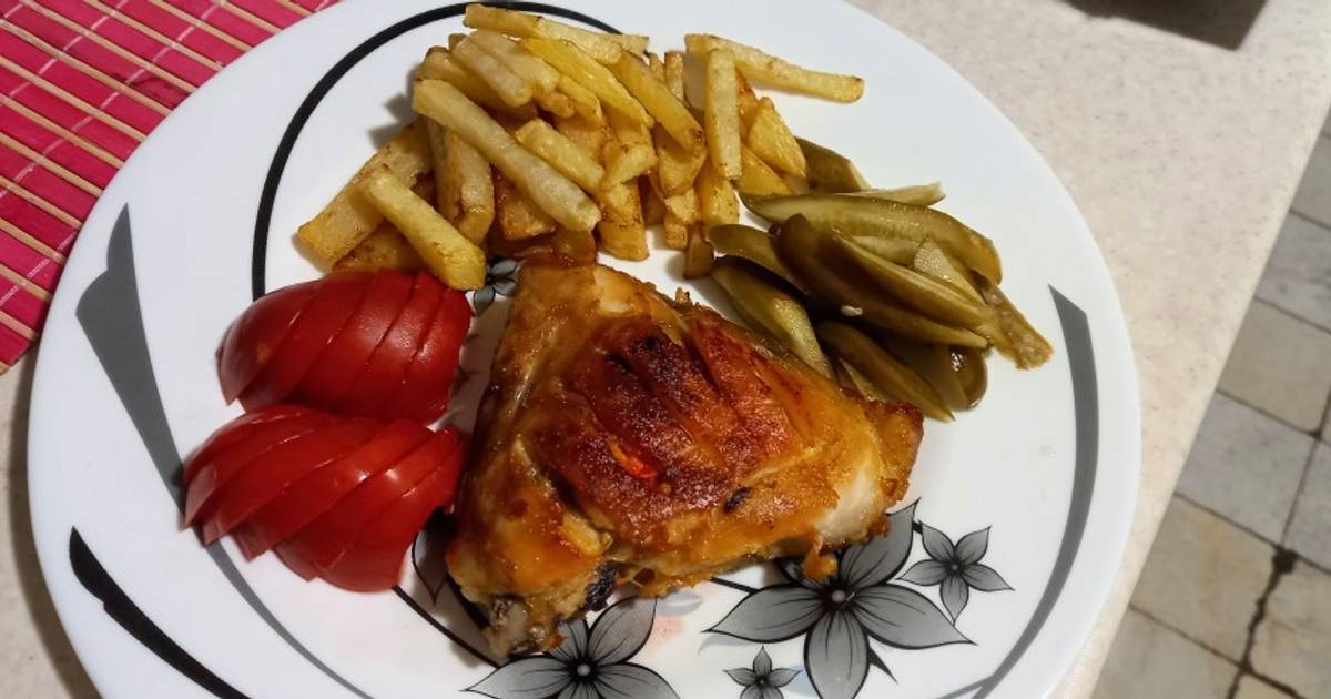 طرز تهیه مرغ و سیب زمینی سرخ شده ساده و خوشمزه توسط bahar Banoo - کوکپد