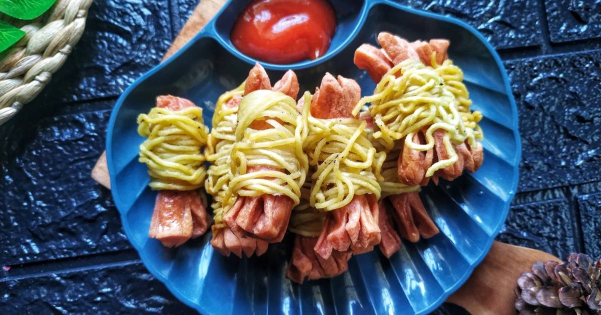 Resep Mie Gulung Sosis oleh Silvi Atgi Septina - Cookpad