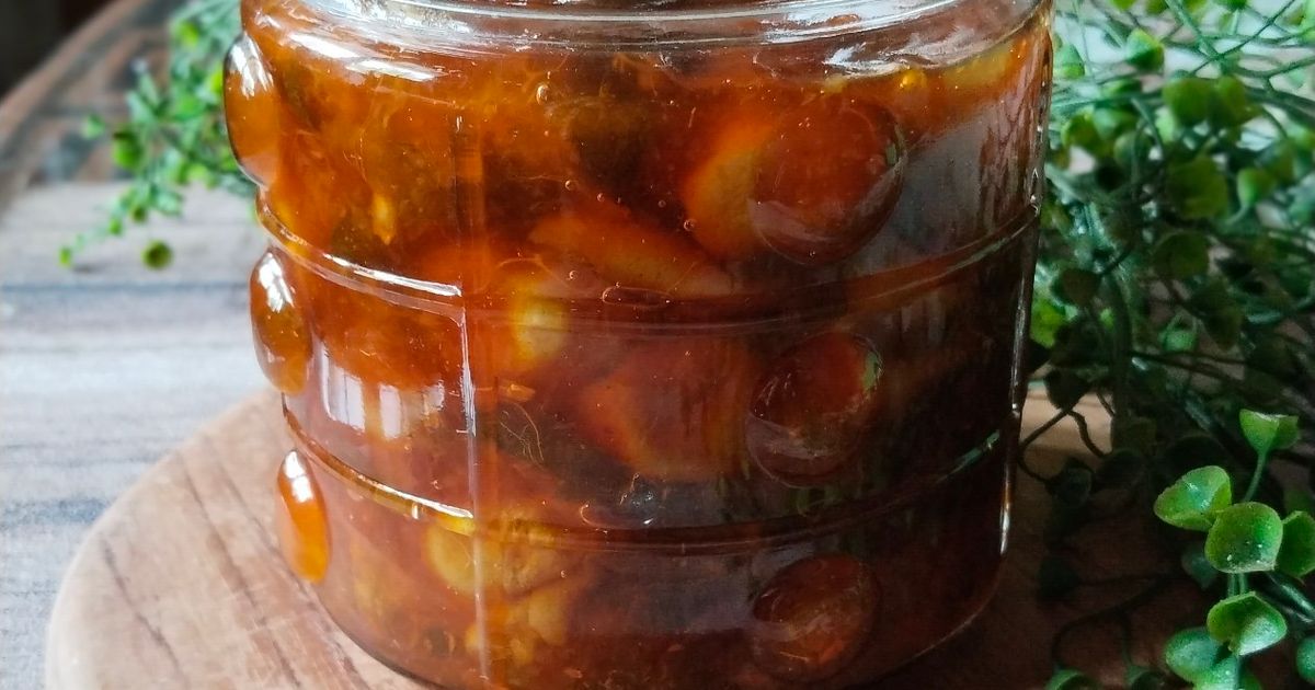Resep jeruk songkit manisan rumahan enak dan mudah - Cookpad