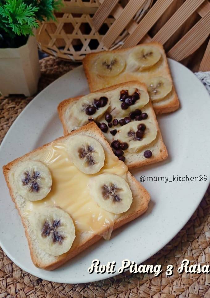 Resipi 💛 Roti Pisang Bakar 3 Rasa 🇲🇾 oleh mamy_kitchen89 - Cookpad