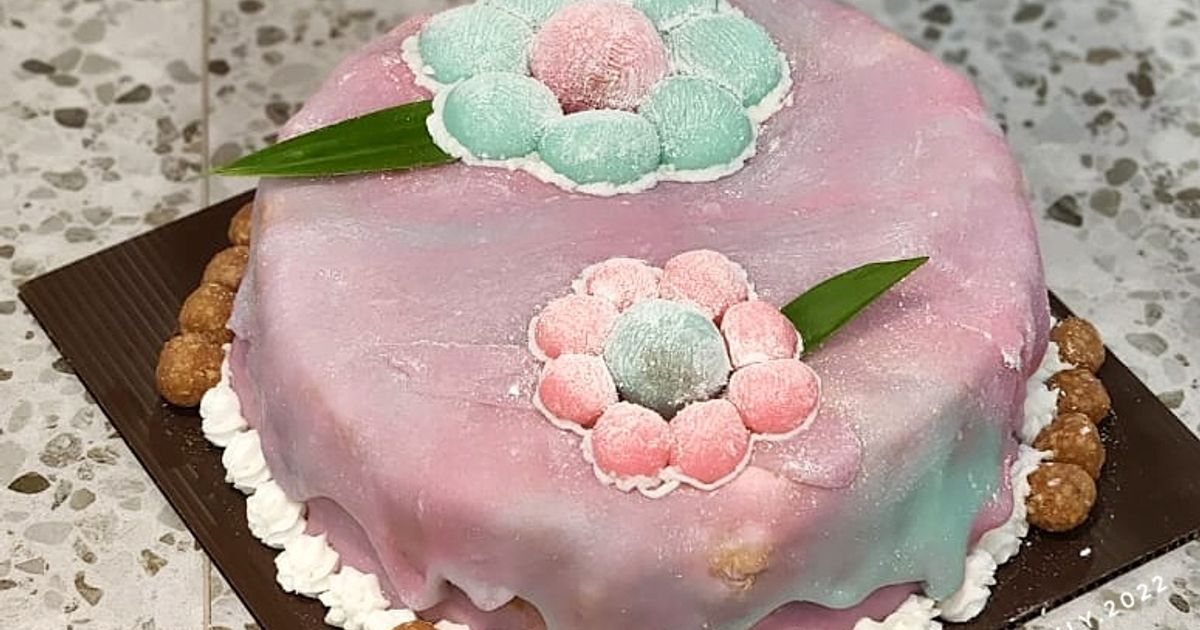 Resep Marble Unicorn Mochi Cake oleh Wilda Wily - Cookpad