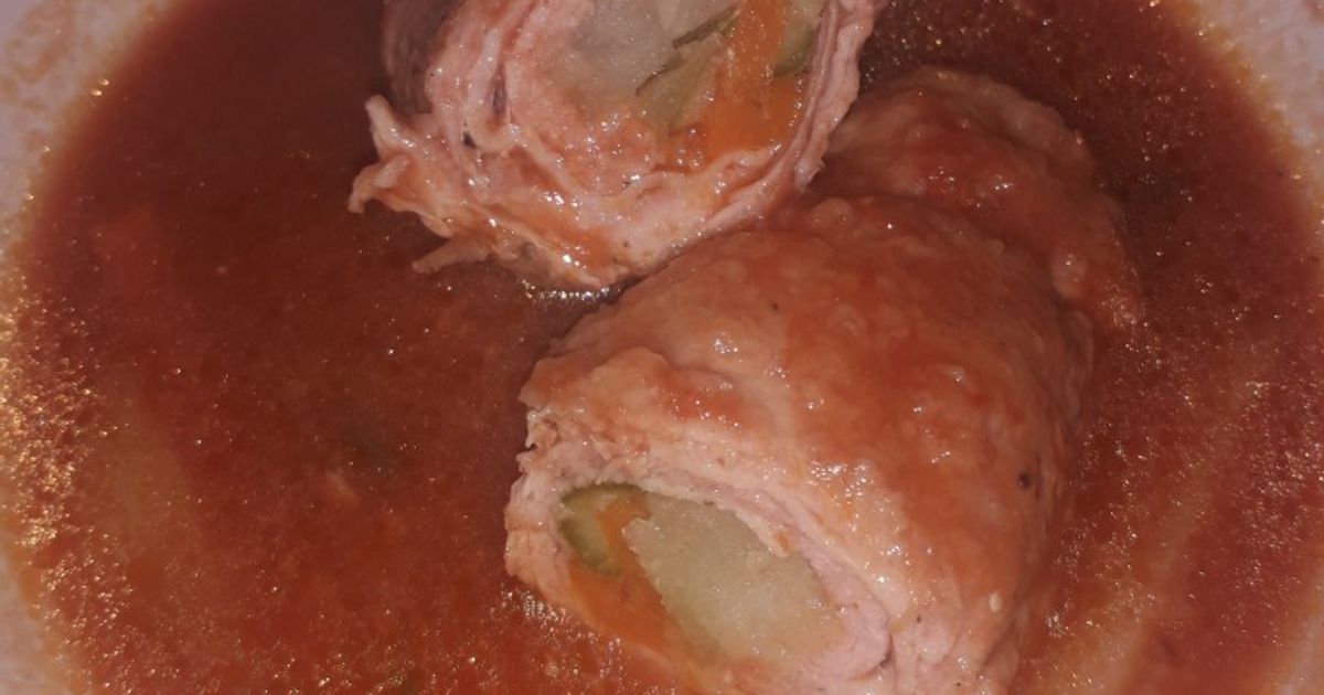 rollo de puerco relleno - 44 recetas caseras- Cookpad