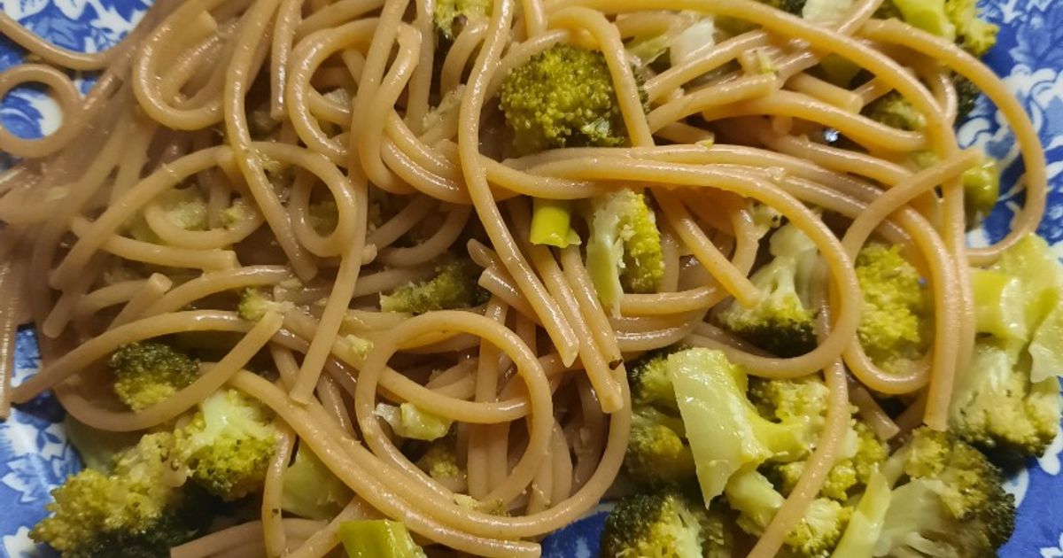 Fideos Con Brócoli Receta de La profe Luisa- Cookpad