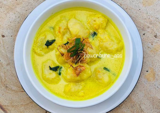 Resep Celimpungan / Pempek Kuah Santan (ala Palembang) oleh pawonbune ...