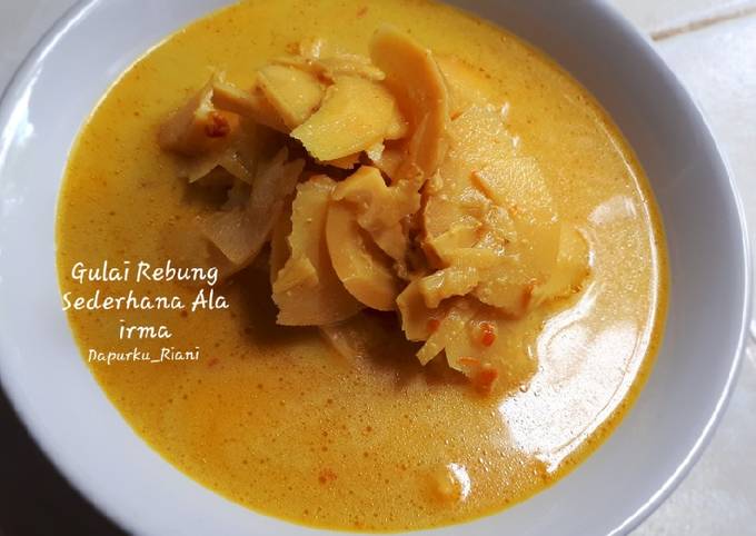 Resep 71. Gulai Rebung Sederhana Ala Irma oleh irma rianingrum - Cookpad