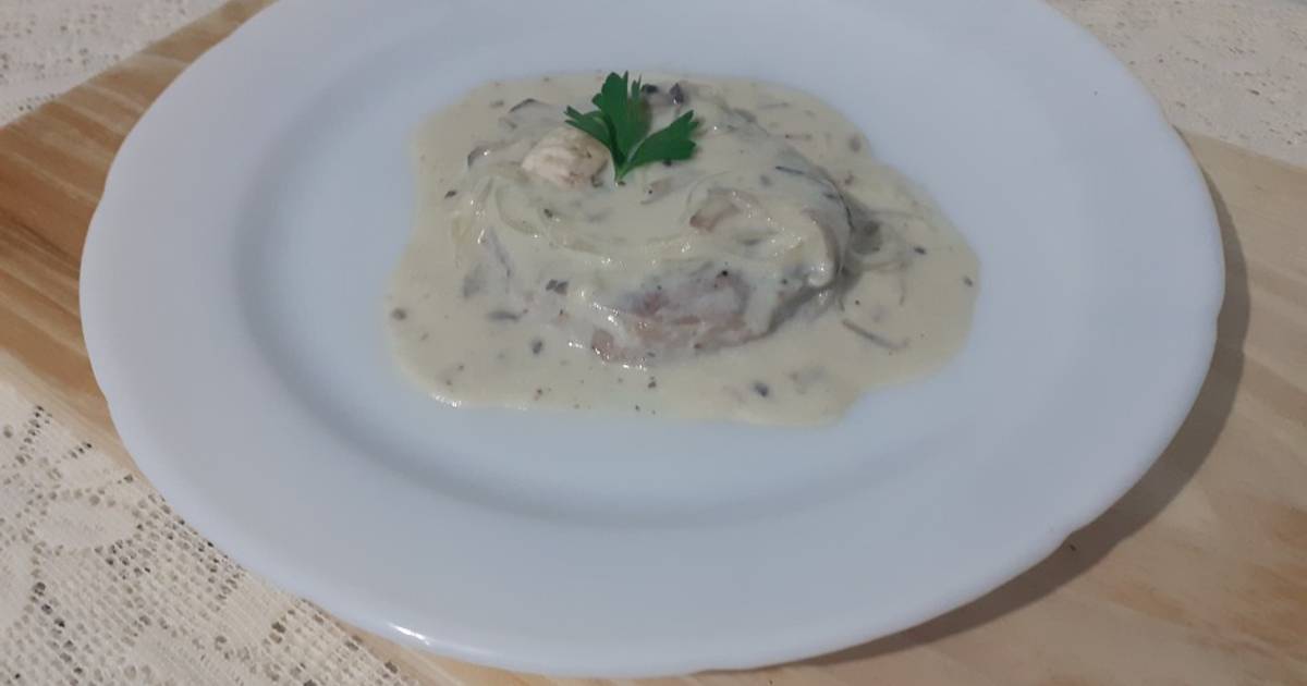 Cuete de res en salsa bechamel estilo atho Receta de Angélica Monserrat ...