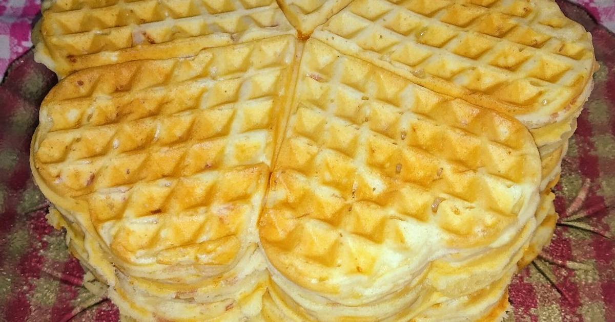 Waffles salados - 43 recetas caseras- Cookpad