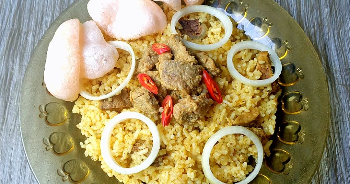 Resep Nasi Kari Daging Rice Cooker oleh Alya Nurfitri🍳 - Cookpad