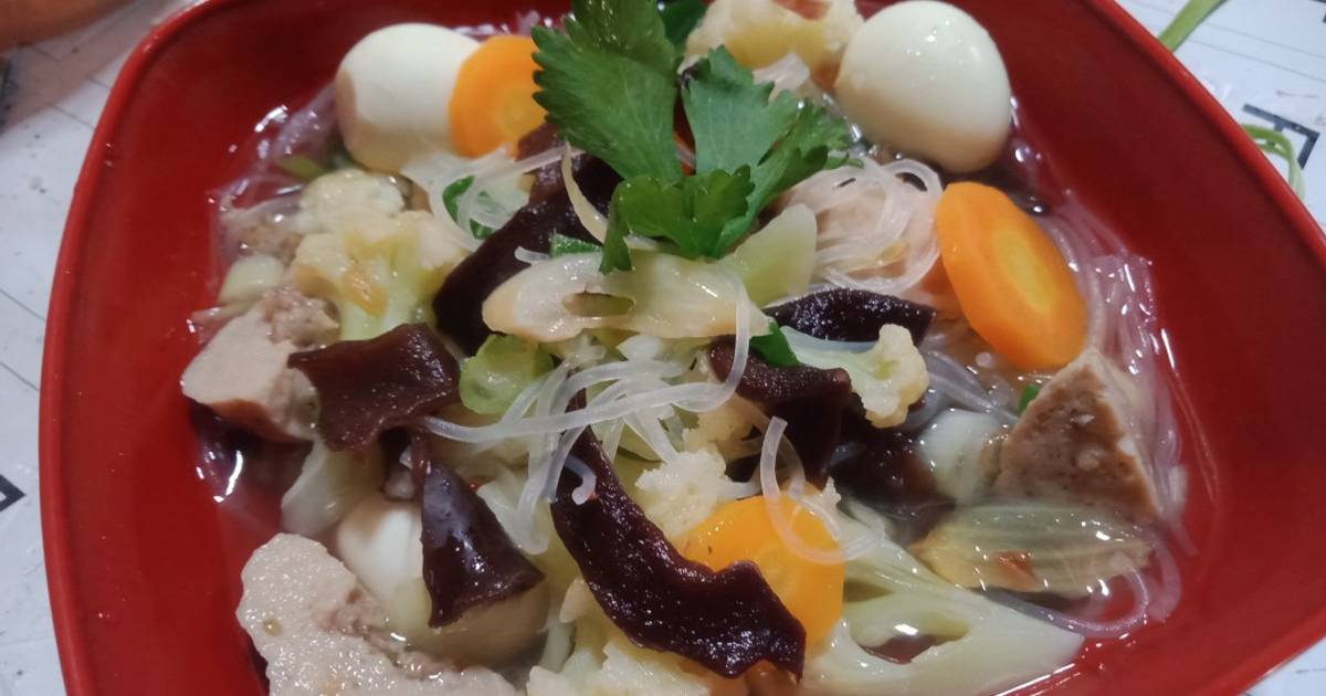 Resep Sop kimlo bakso jamur kuping oleh Mahsa Anindya - Cookpad