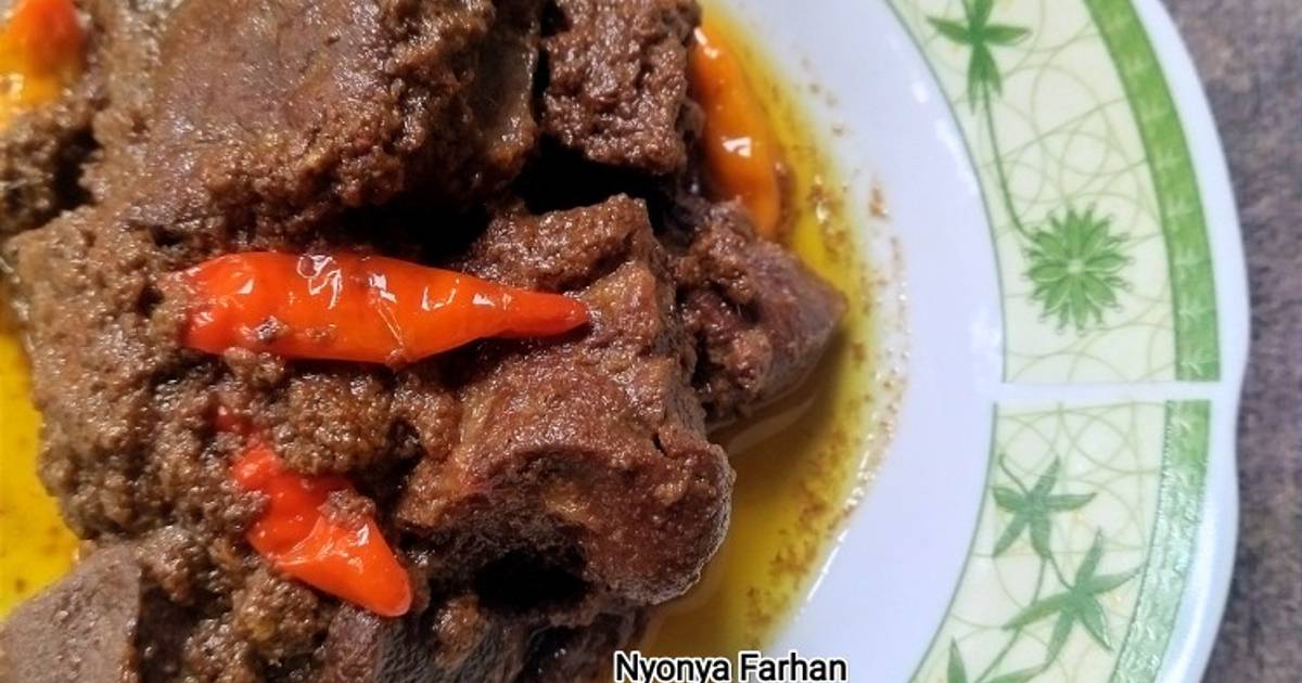 Resep Rendang Hati Sapi oleh Nyonya Farhan - Cookpad