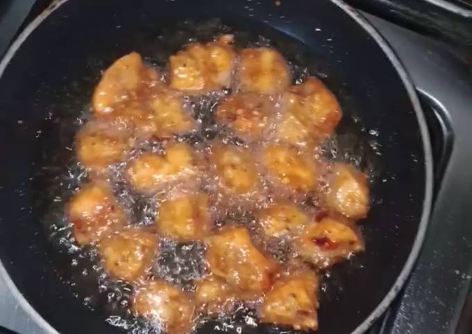 Chicken tender pops Recipe by Anam Mohsin - Cookpad