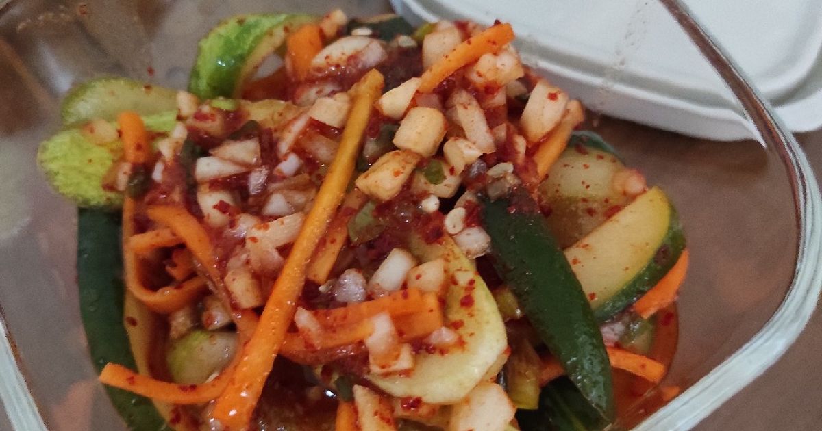 Resep Acar Timun Korea (Kimchi Praktis) oleh Mamawok - Cookpad
