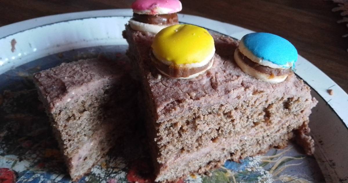 Torta De Tres Azúcares Con Crema De Chocolate Y Queso Crema Receta De