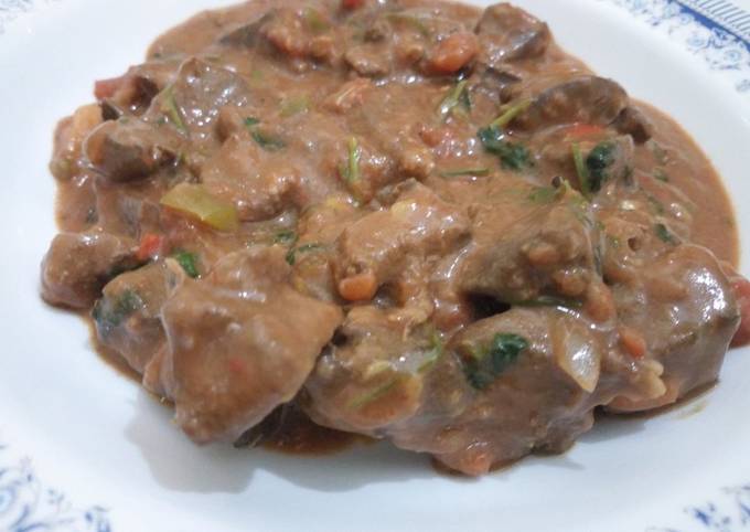 Wet Fry Liver Stew Recipe by Pure - Cookpad