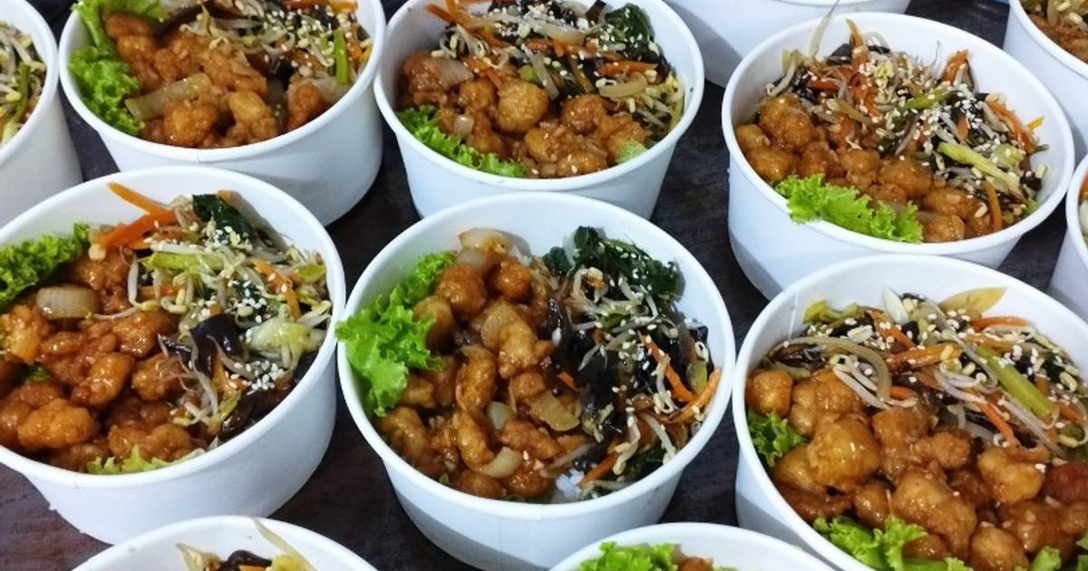 Resep Chicken pok² asam manis with yasai itame oleh Tifara Prarista ...
