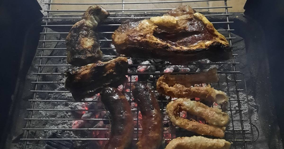 Asadito simple para dos Receta de La profe Luisa- Cookpad