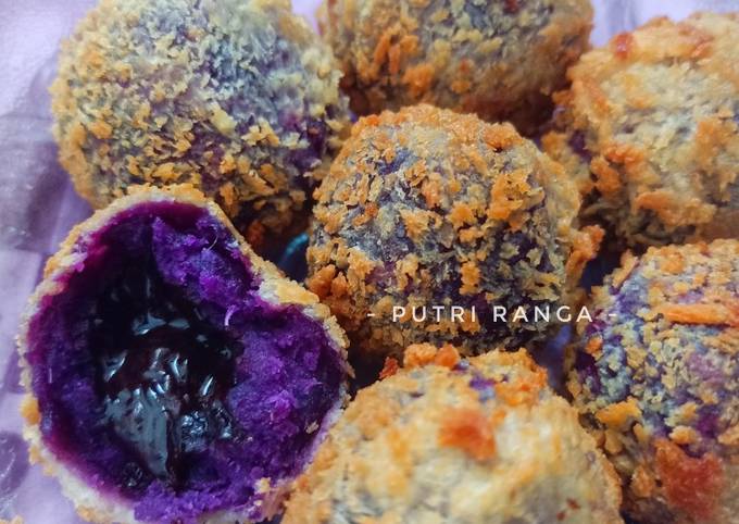 Resep Bola Ubi Ungu Coklat oleh Putri Oktavina - Cookpad