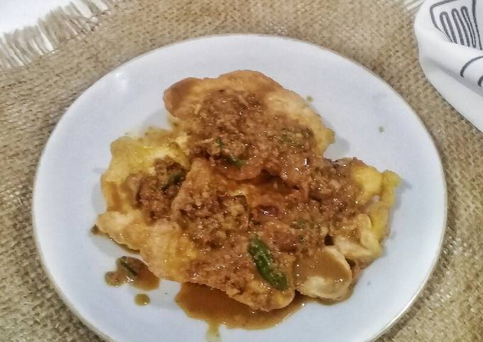 Resep Tahu Telur Sambal Kacang oleh farida Sulthan 🇮🇩 (IG. Malika02782) - Cookpad