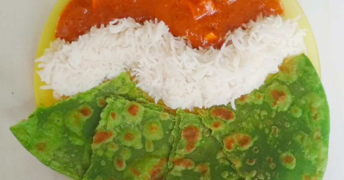 Paneer Butter Masala With Rice And Palak Paratha Recipe by pooja - Cookpad