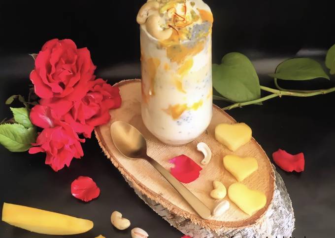 Rich Kesar Mango Falooda Recipe by Kavita Ns - Cookpad