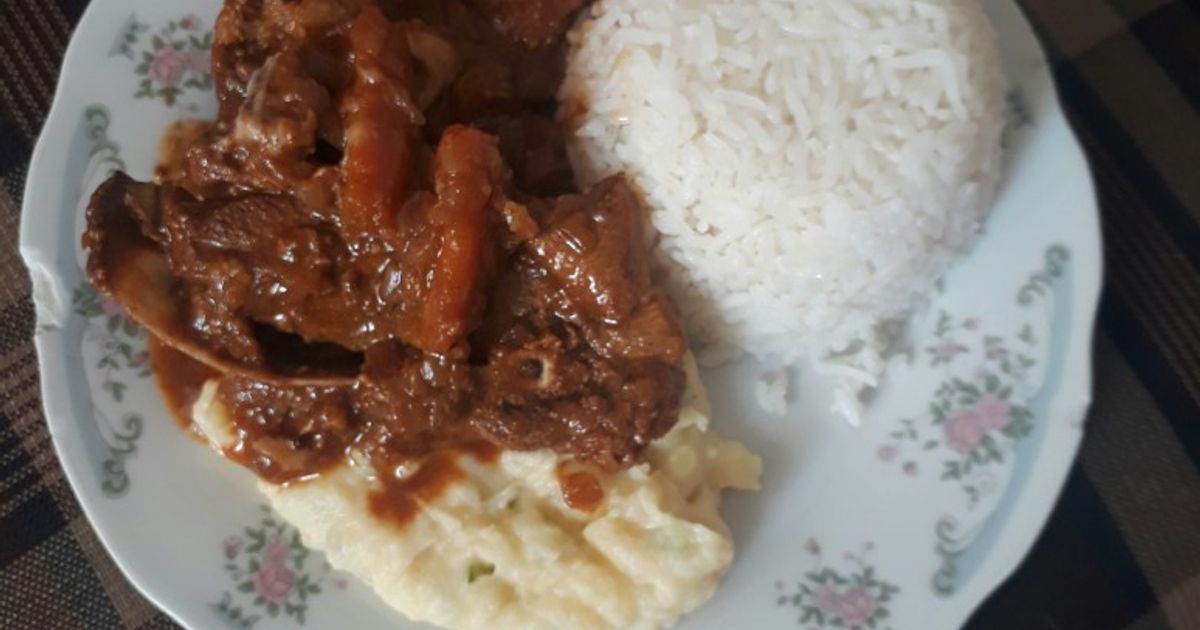 Asado A La Olla De Alpaca Receta de Rudecinda Condori Pineda- Cookpad