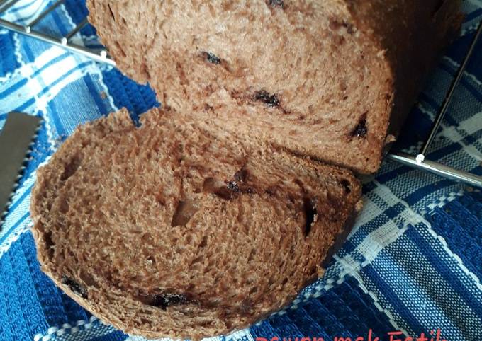 Resep Roti Tawar Cokelat Chocochips Eggless Oleh Pawon Mak Fatih Cookpad