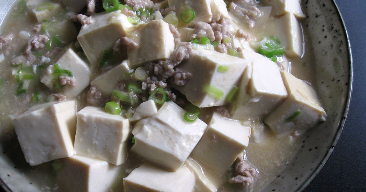 White Mabo Dofu Japanese Style Recipe by Hiroko Liston - Cookpad