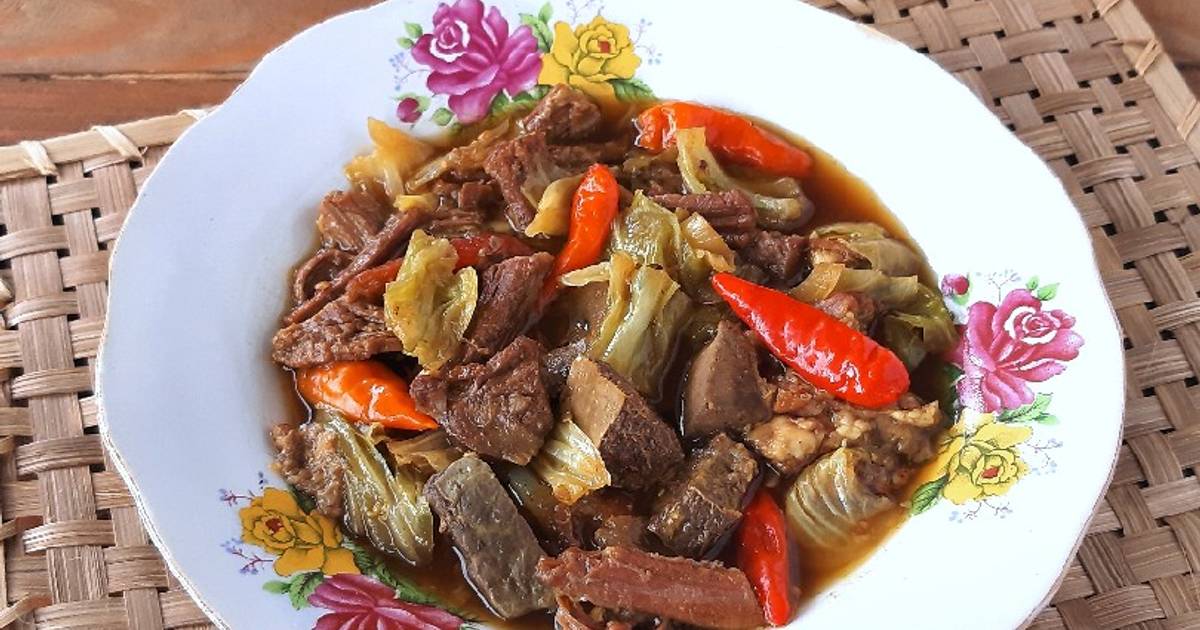 Resep Tongseng Daging dan Jeroan Sapi (Tanpa Santan) oleh Presella ...