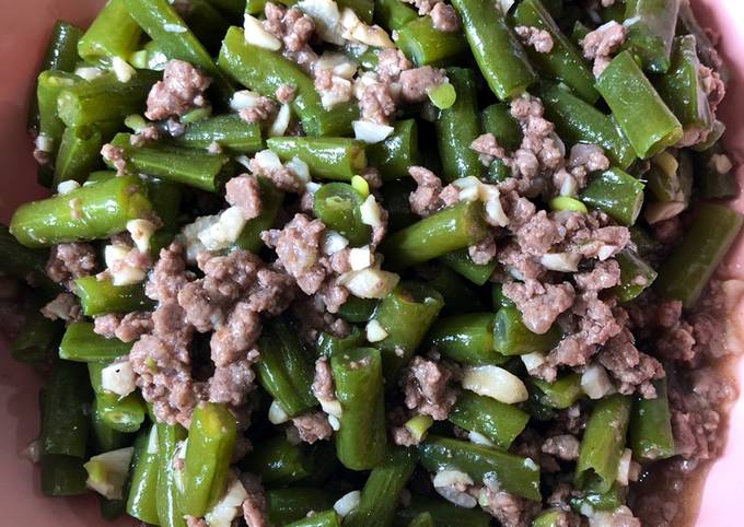 Resep Buncis saos tiram sapi cincang oleh Myminikitchen - Cookpad