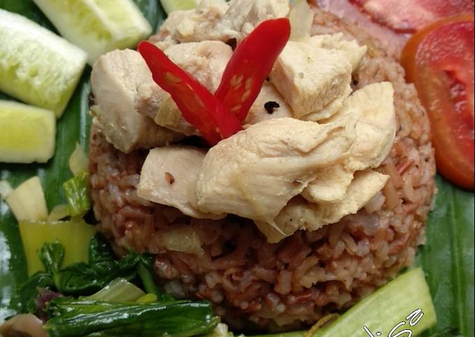 Resep Hainan chicken red rice oleh Armalisa Chalisa - Cookpad