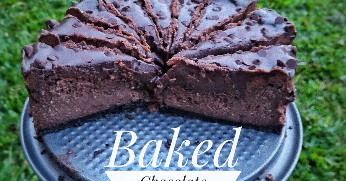 Resep Baked Chocolate Cheesecake oleh Adila Kitchen - Cookpad