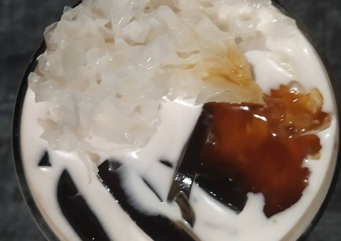 Resep Es dawet cincau jamur salju oleh Henz Rose - Cookpad