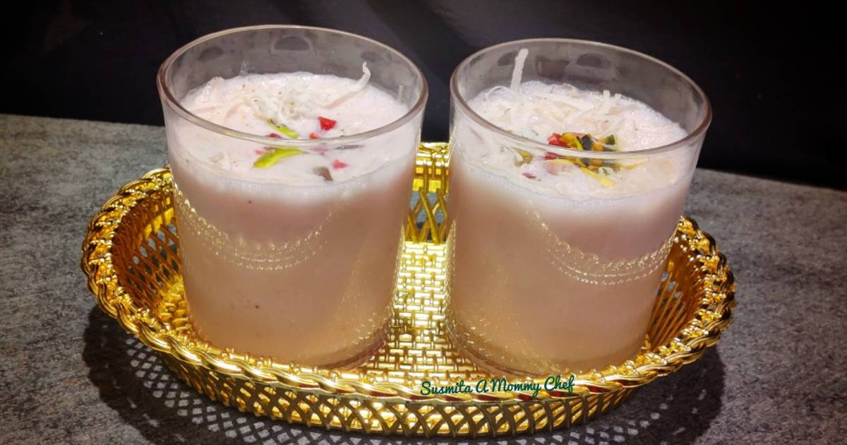 Pink Fruits lassi Recipe by Susmita Patnaik - Cookpad