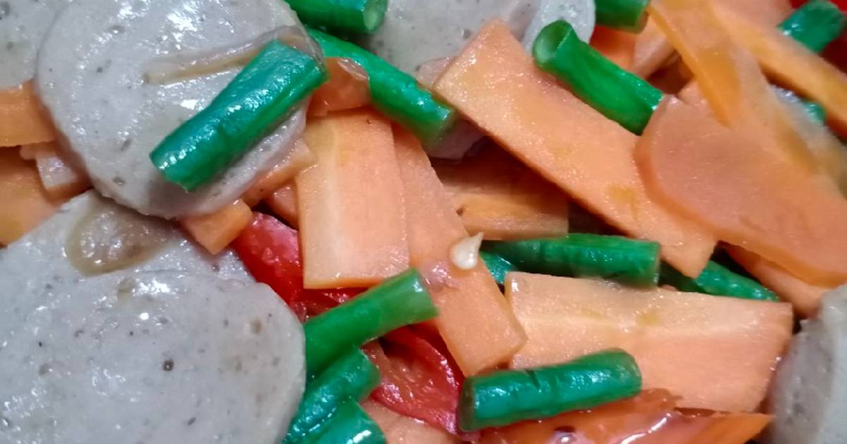 Resep Tumis wortel, kacang panjang, baso oleh Elsa Friscillia - Cookpad