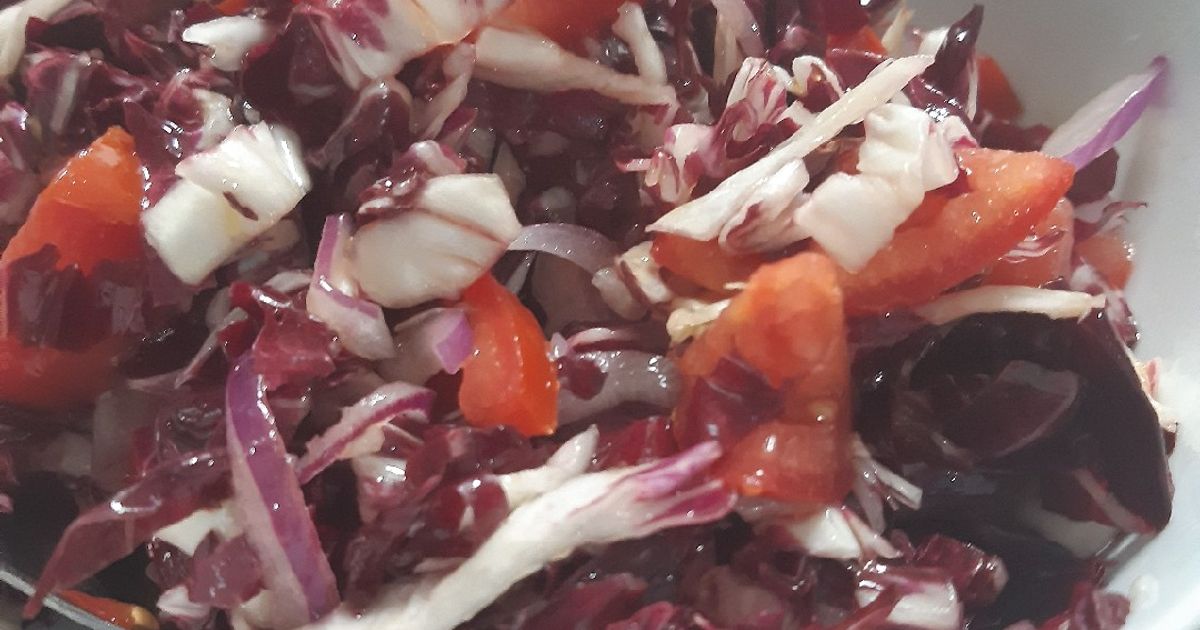 ensalada de radicchio y manzana - 7 recetas caseras- Cookpad