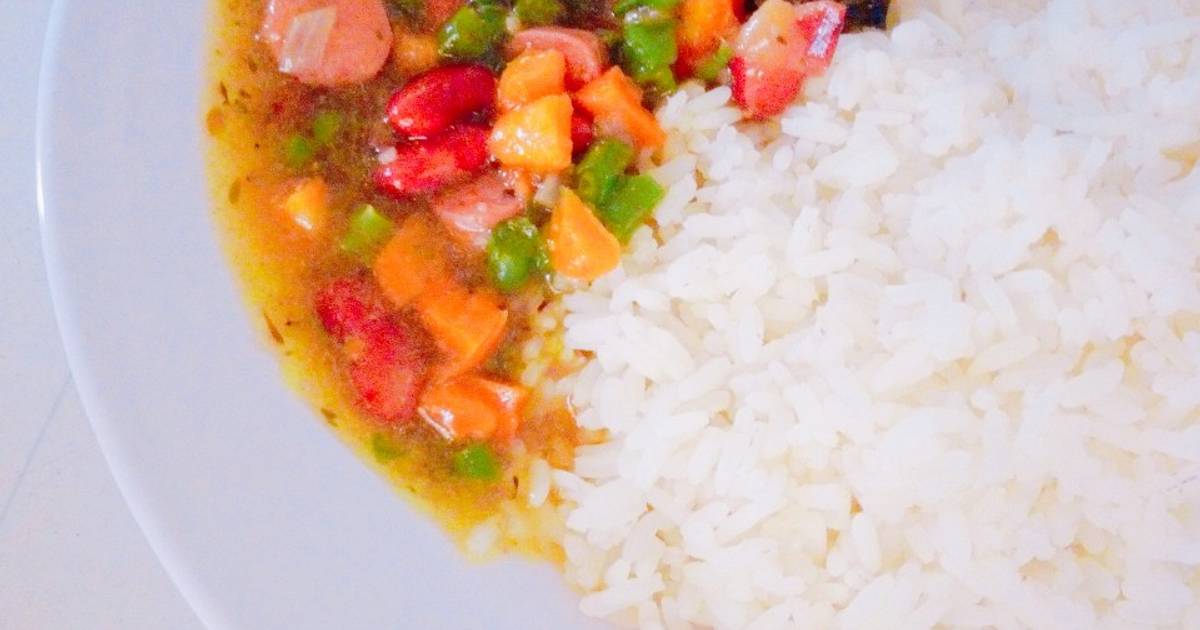 White rice and veggies sauce Recipe by Itohs Vera - Cookpad