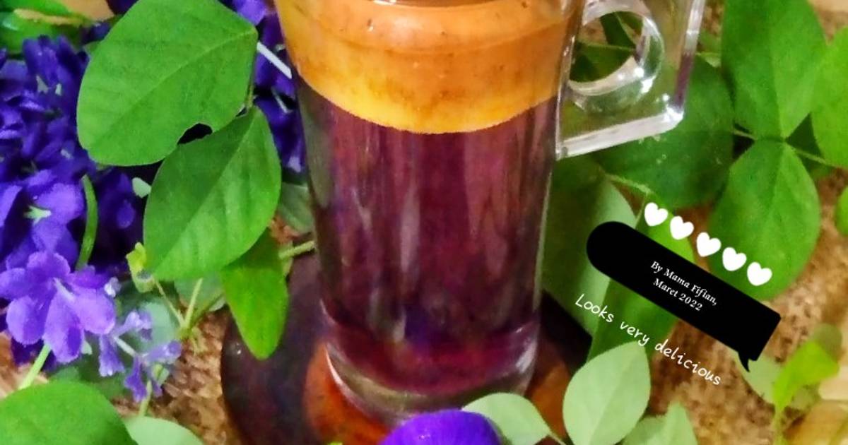 Resep Dalgona Bunga Telang oleh Lanjarsih/Mama Fifian ( MasakanRumahan) - Cookpad